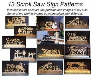 Scroll saw patterns | Etsy