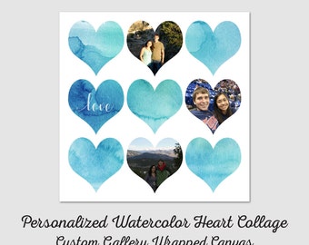 Heart photo collage | Etsy