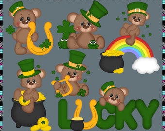 Leprechaun clip art | Etsy