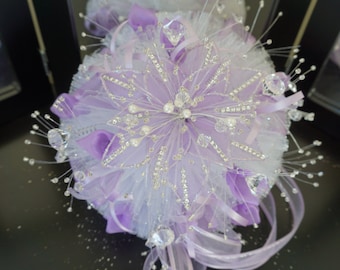 Ramo para quinceañera/ wedding bouquet turquoise/ Bridal