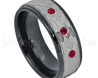 Tungsten ruby ring | Etsy