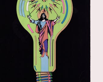 Psychedelic jesus | Etsy
