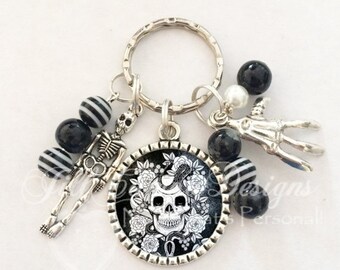 Skeleton key chain | Etsy