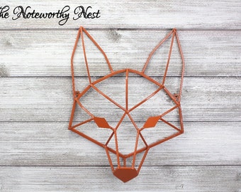 Geometric fox | Etsy