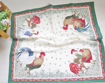 Rooster tablecloth | Etsy