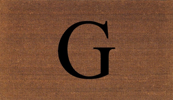 Letter G Last Name Initial Surname Personalized Custom Door