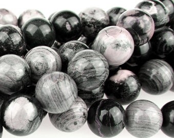 Black white jasper | Etsy