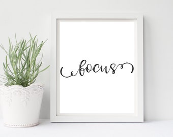 Focus sign | Etsy