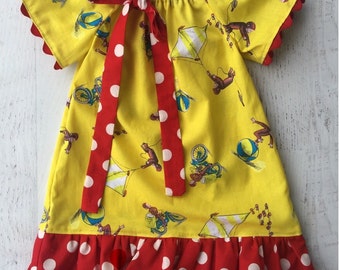 Curious george dress | Etsy