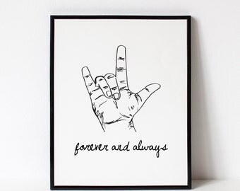 Asl art | Etsy