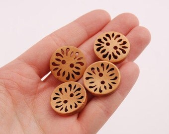 Laser cut button | Etsy