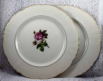 Rose dinner plate | Etsy