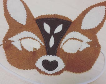 Buck Leather Mask Adult or Child Sizes Deer His and Hers