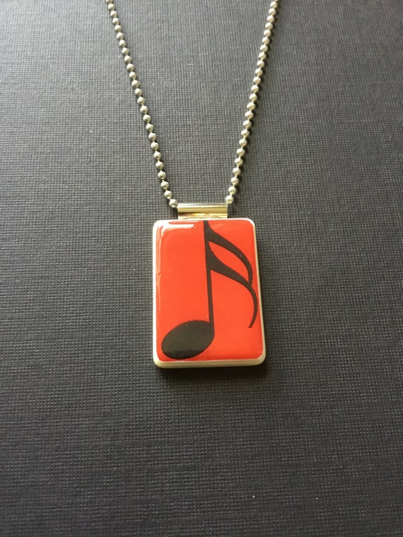 Musical Pendant Note pendant Musical jewelry music-themed