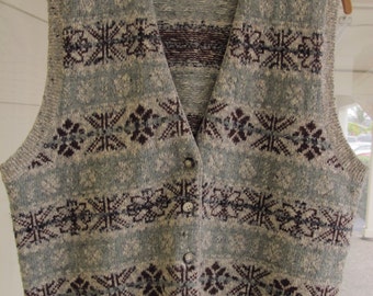 Fair isle vest | Etsy