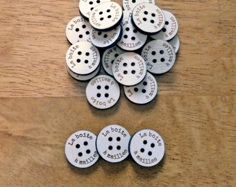 Laser cut button | Etsy