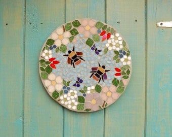 Unique bee mosaic related items | Etsy