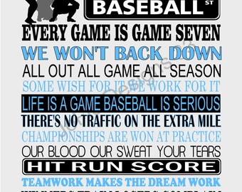 Baseball sayings | Etsy