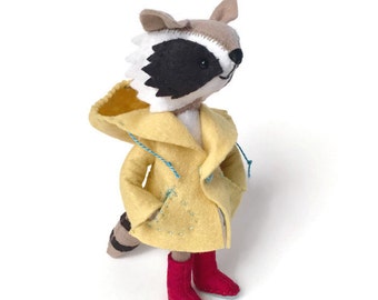 Raccoon plush | Etsy