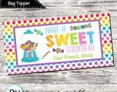 Items similar to End of School Treat Bag Topper Have A Sweet Summer ...