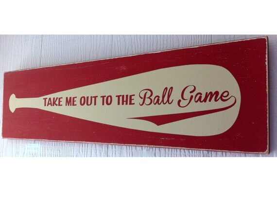 Take me out to the ballgame sign Sports Sign Baseball Sign