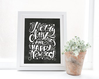 Chalkboard christmas | Etsy