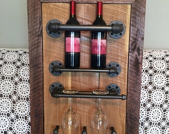 Industrial wine rack | Etsy