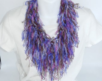 Ribbon yarn scarf | Etsy