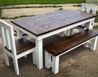 Harvest table | Etsy