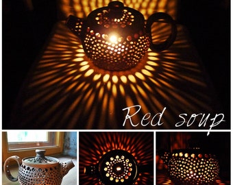 Clay lantern | Etsy
