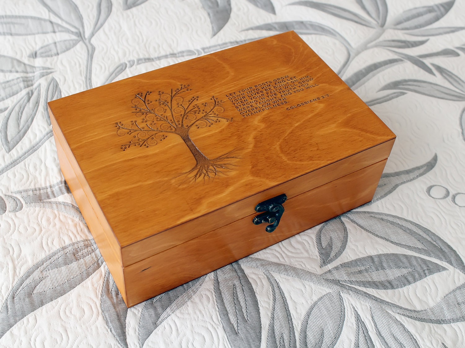 Custom quote wooden box Мemory box by YouCanMAKEitPERSONAL on Etsy