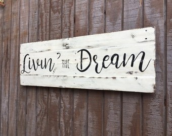 Livin the dream | Etsy