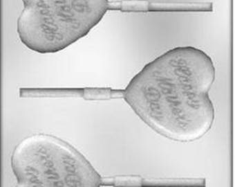 Letter Chocolate Lollipop Mold. Letter Mold. Letter Lollipop.