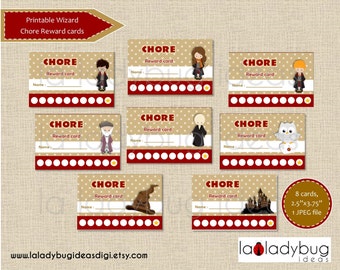 Chore punch card | Etsy