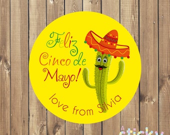 Let's Fiesta Wine Labels Mexican Party Wine Labels