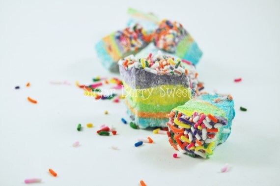 Unicorn Poop Rainbow Vanilla Sprinkles Marshmallow one pouch