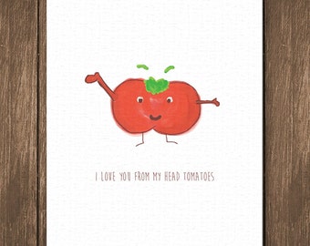 Tomato pun | Etsy