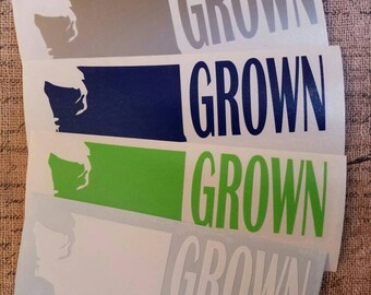 Home grown decal | Etsy