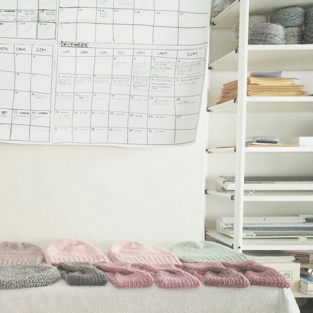 Hand knit hats made with Canadian wool by LaTisserandeMtl on Etsy