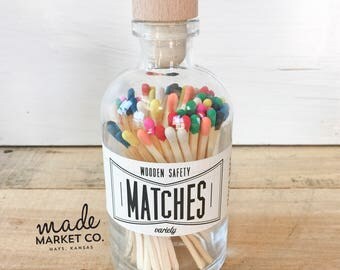 Jar of matches | Etsy