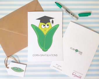 Pun graduation card | Etsy