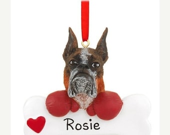 Boxer ornament | Etsy