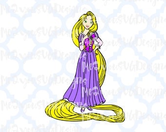 Rapunzel svg | Etsy