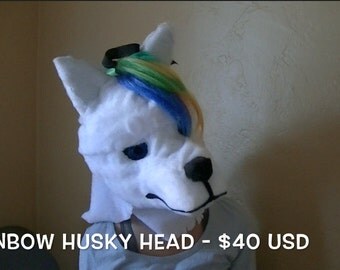 Rainbow husky | Etsy