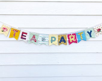 Tea party banner | Etsy