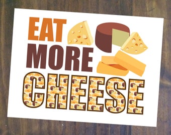 Cheese card | Etsy