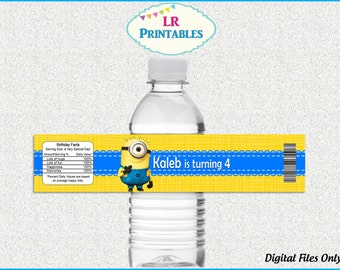 Minion labels | Etsy