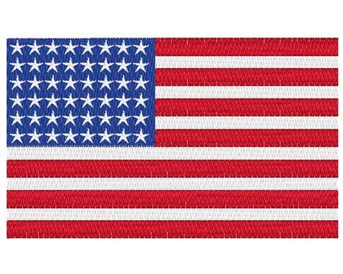 American Flag machine embroidery design by DesignsByWindmill