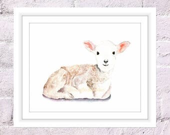 Lamb painting | Etsy