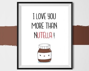 Nutella print | Etsy